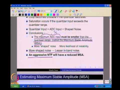 Mod-01 Lec-23 High Order DSMs - YouTube