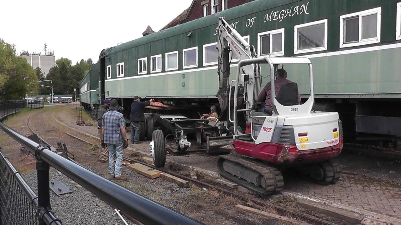 Putting a Train Car on Rubber Wheels - YouTube