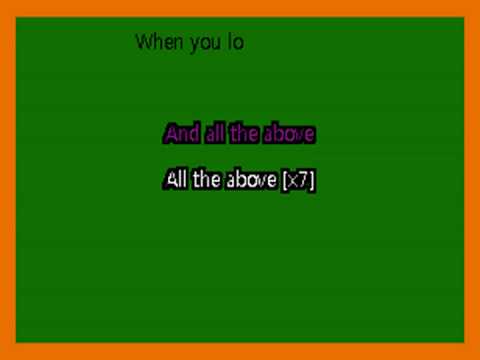 MAINO ALL THE ABOVE KARAOKE - YouTube
