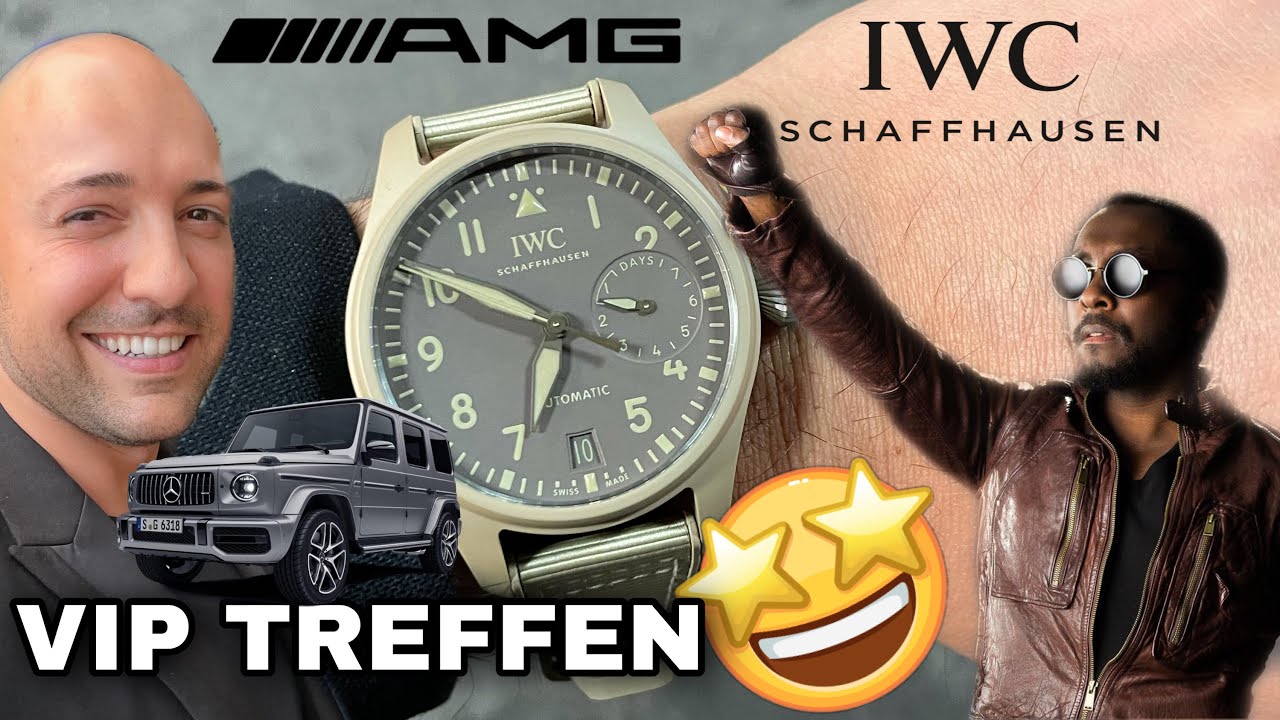 WILL I AM von Black Eyed Peas FANBOY MOMENT mit IWC und AMG Mercedes ...
