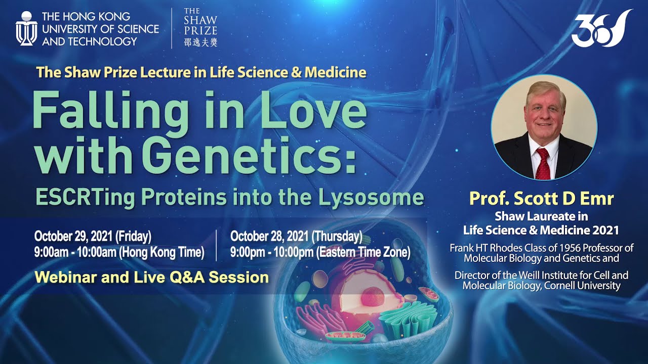 The Shaw Prize Lecture in Life Science and Medicine 2021 - YouTube