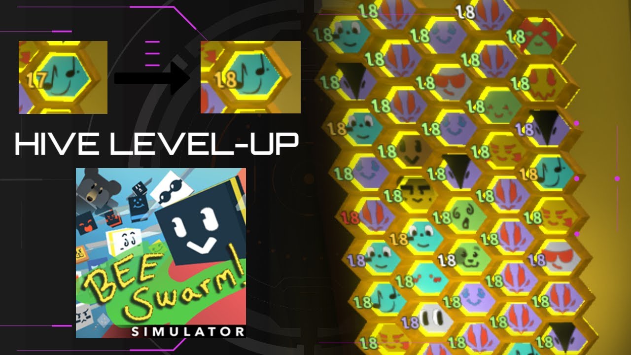 Full Level 18 Hive - Bee Swarm Simulator - YouTube