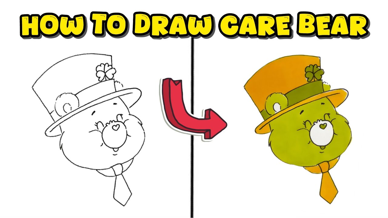 How to Draw Good Luck Bear from Care Bears – Simple Drawing Tutorial ...