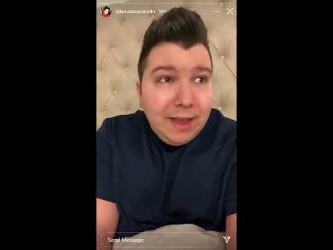 Nickacado Avacado explaining why he’s quitting YT on his Instagam Story ...