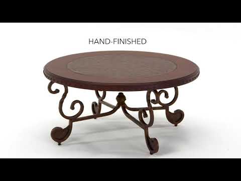 Signature Design by Ashley - Rafferty Traditional Round Coffee Table ...