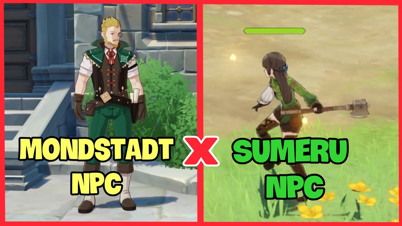 Mondstadt NPC x Sumeru NPC - YouTube