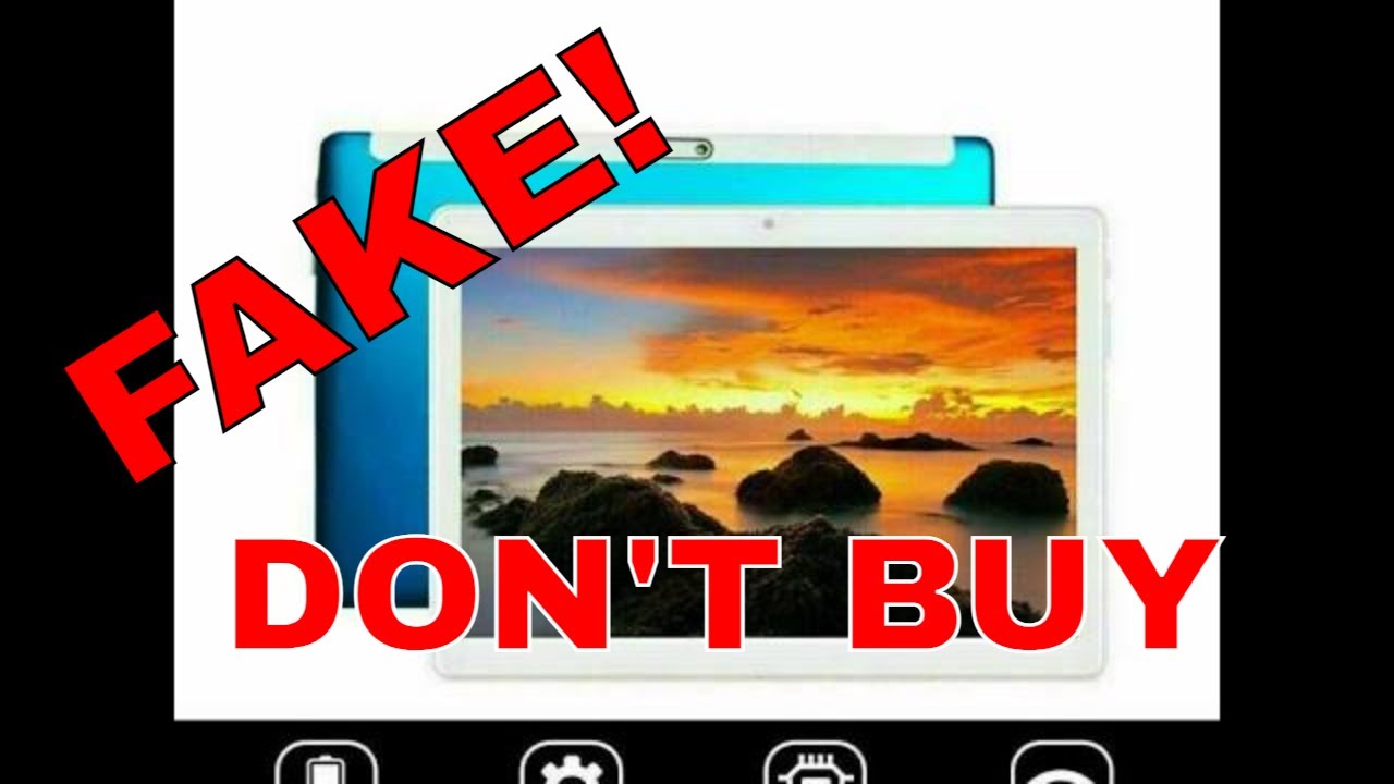 Don't buy cheap android tablets from China on Ebay They are fake - YouTube