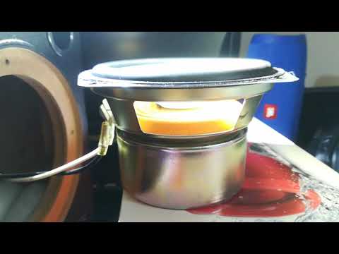 Free air bass test on a behringer speaker