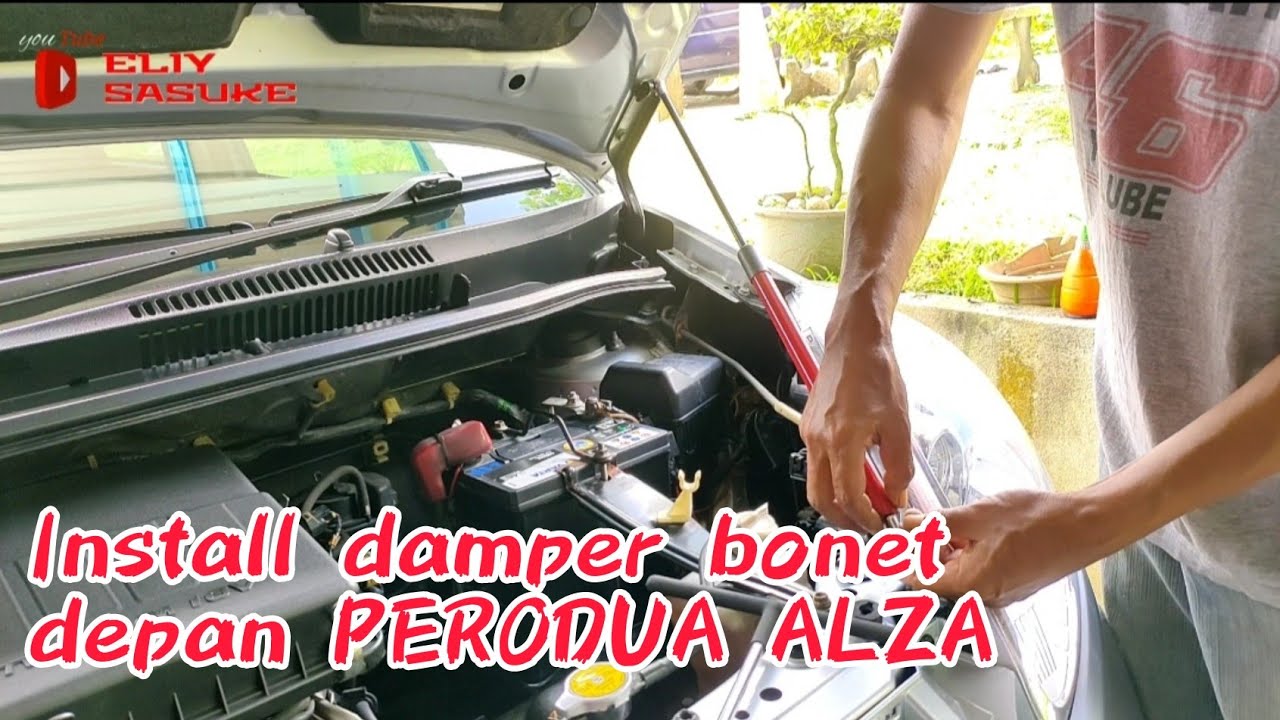 Pasang damper bonet depan PERODUA ALZA - YouTube