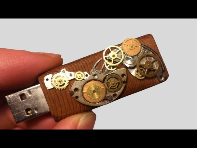 Steampunk Copper Usb Drive Steampunk USB Flash Drive With Glowing