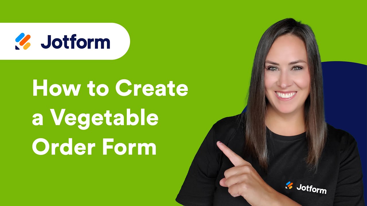 How to Create a Vegetable Order Form - YouTube