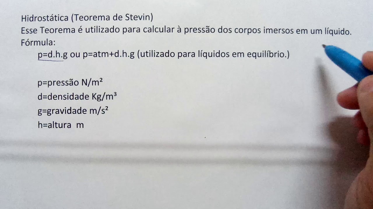 Teorema de Stevin - YouTube