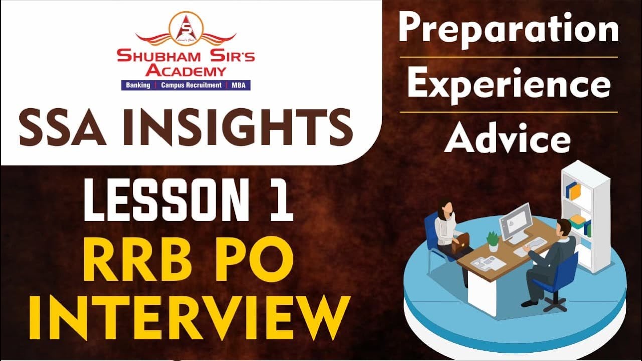SSA INSIGHTS... Lesson 1 || RRB PO INTERVIEW #SSA #rrb #Preparation # ...