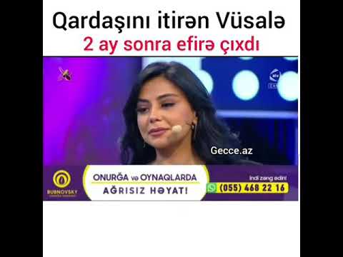 QARDAŞINI İTİRƏN VÜSALƏ ƏLİZADƏ 2 AYDAN SONRA EFİRƏ QAYITDI.
