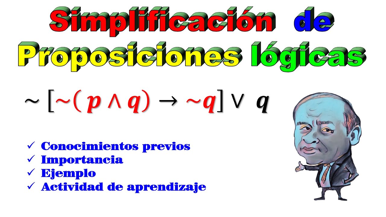 Como simplificar proposiciones lógicas – leyes lógicas – Super fácil ...