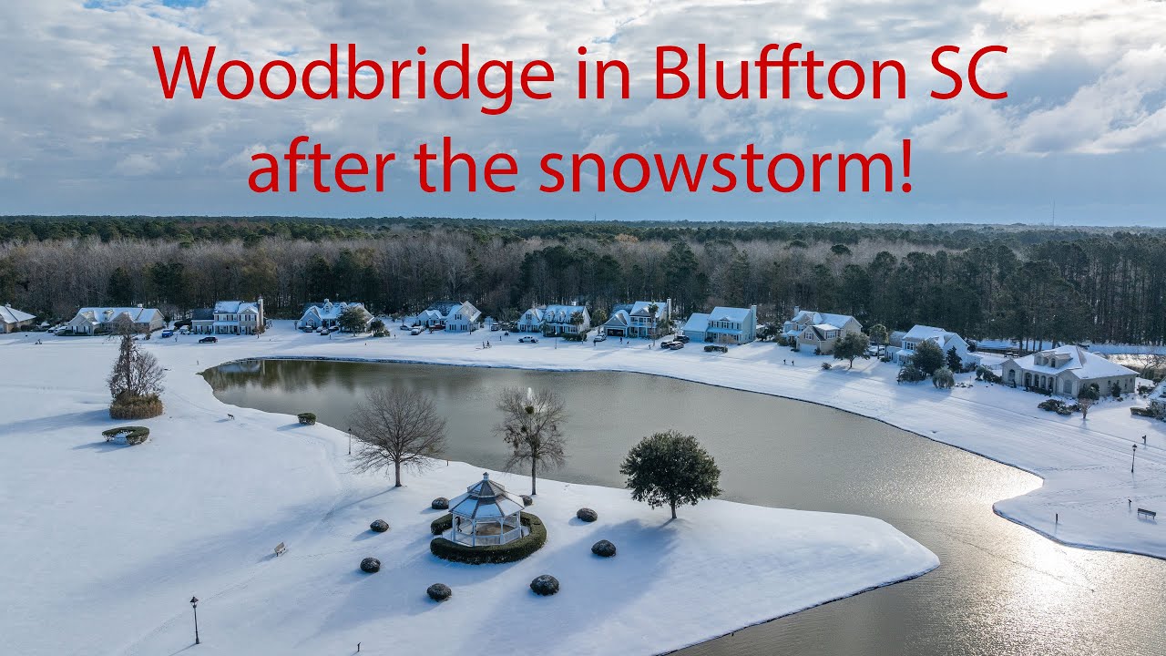 Woodbridge in Bluffton SC Snow Storm 2025 - YouTube