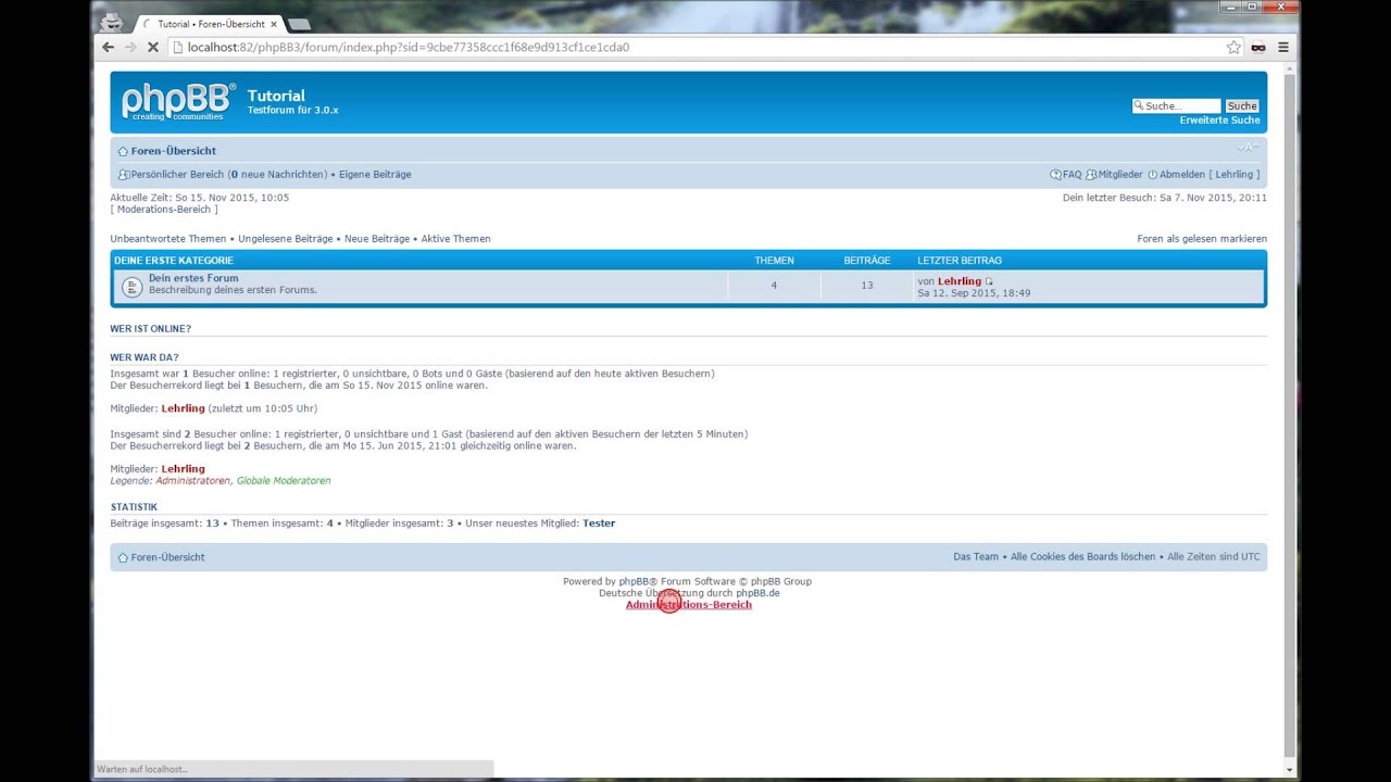 phpBB-Tutorial: Modulreste entfernen - YouTube