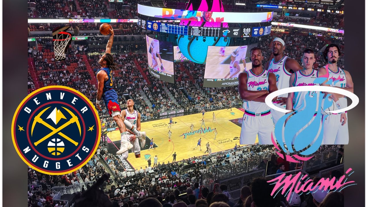 Epic Night Watching the Miami Heat vs. Denver Nuggets in Miami! - YouTube