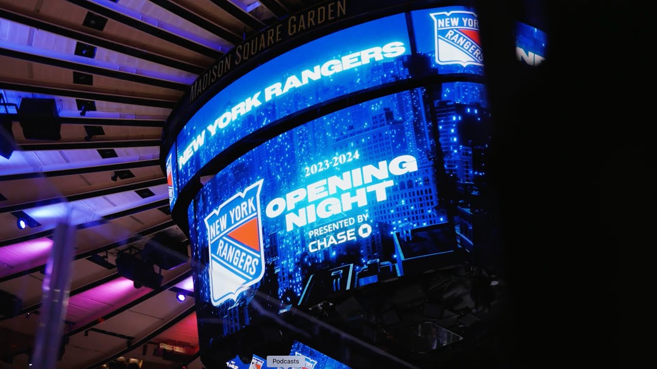 New York Rangers: 2023-24 Opening Night Sights & Sounds - YouTube