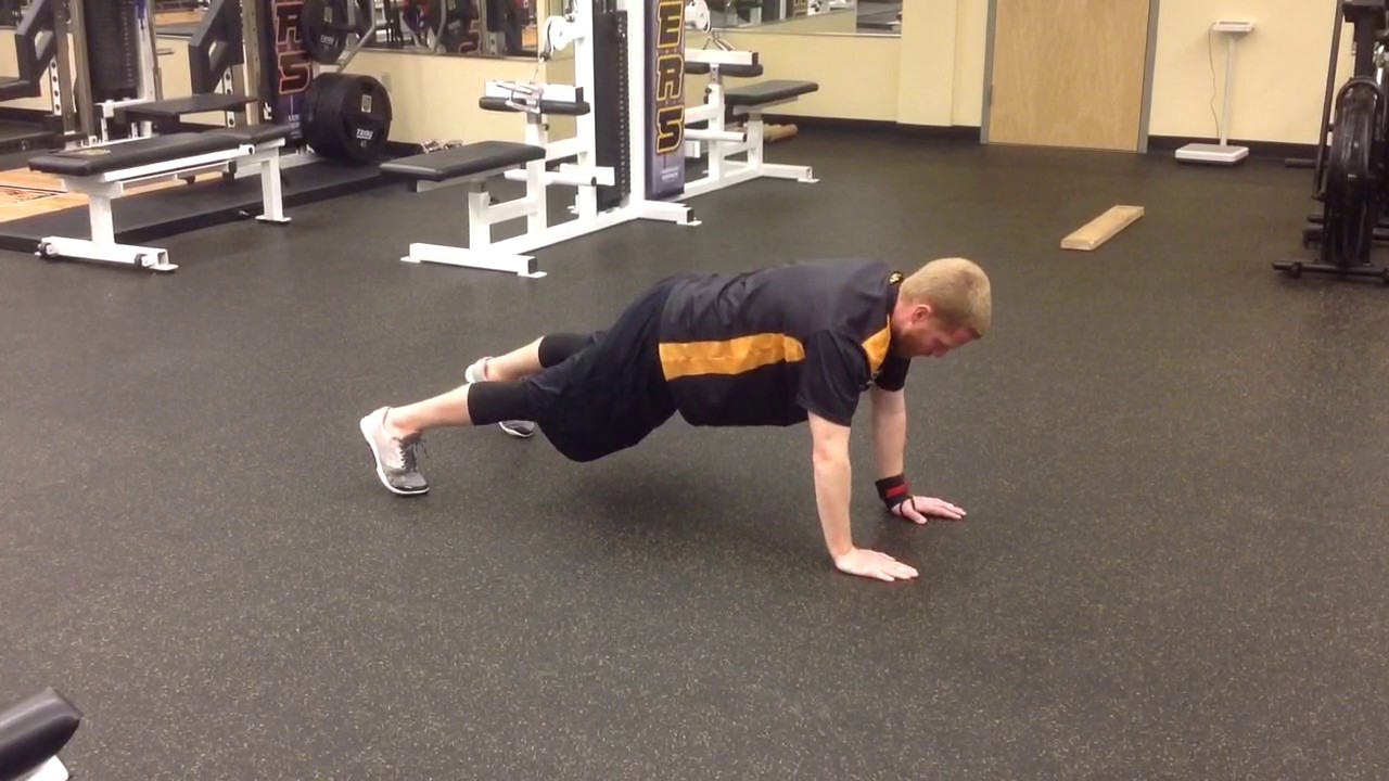 Tall Front Plank w/ Shoulder Touches - YouTube