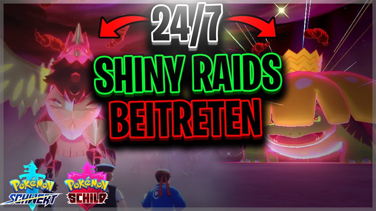 24/7 SHINY RAIDS beitreten in Pokemon Schwert & Schild - YouTube
