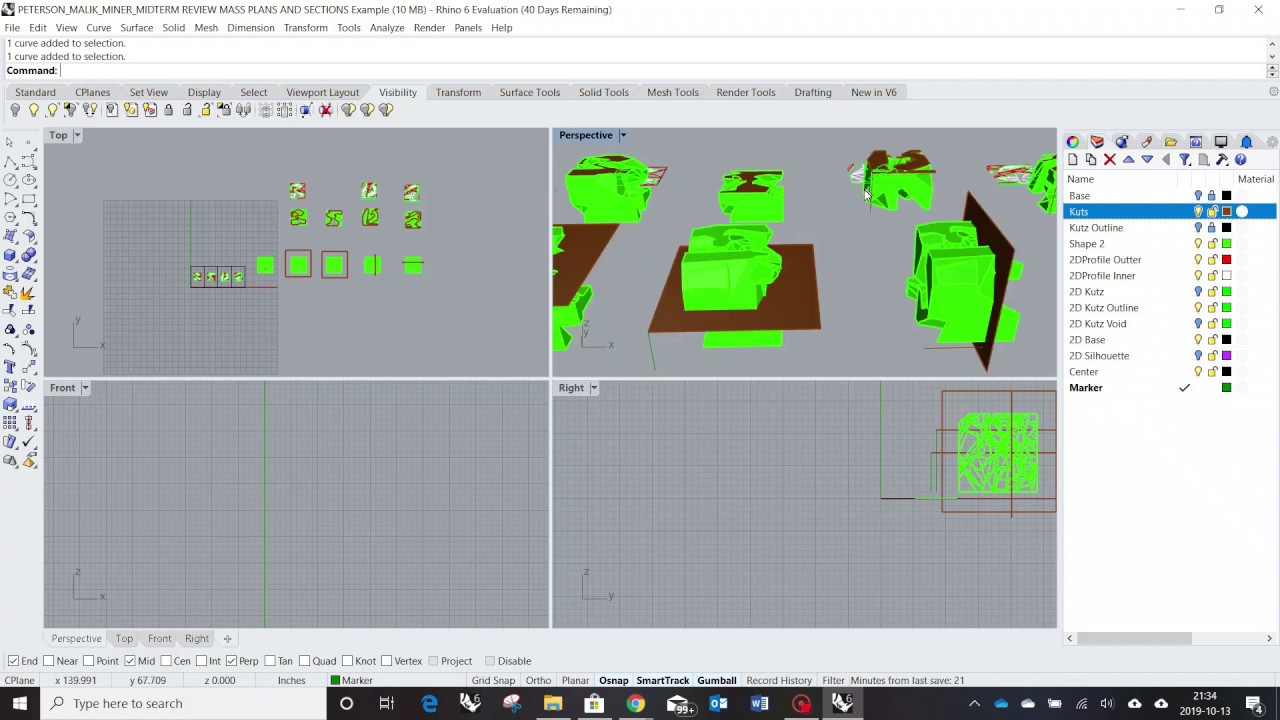 Plans and Sections Drawing Tutorial- Rhino only (No Audio) - YouTube