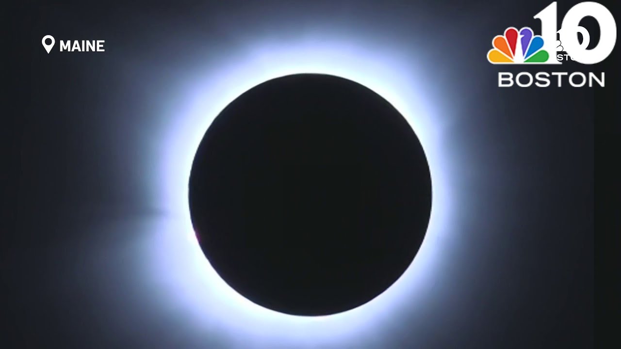 2024 total solar eclipse: The view from Maine - YouTube