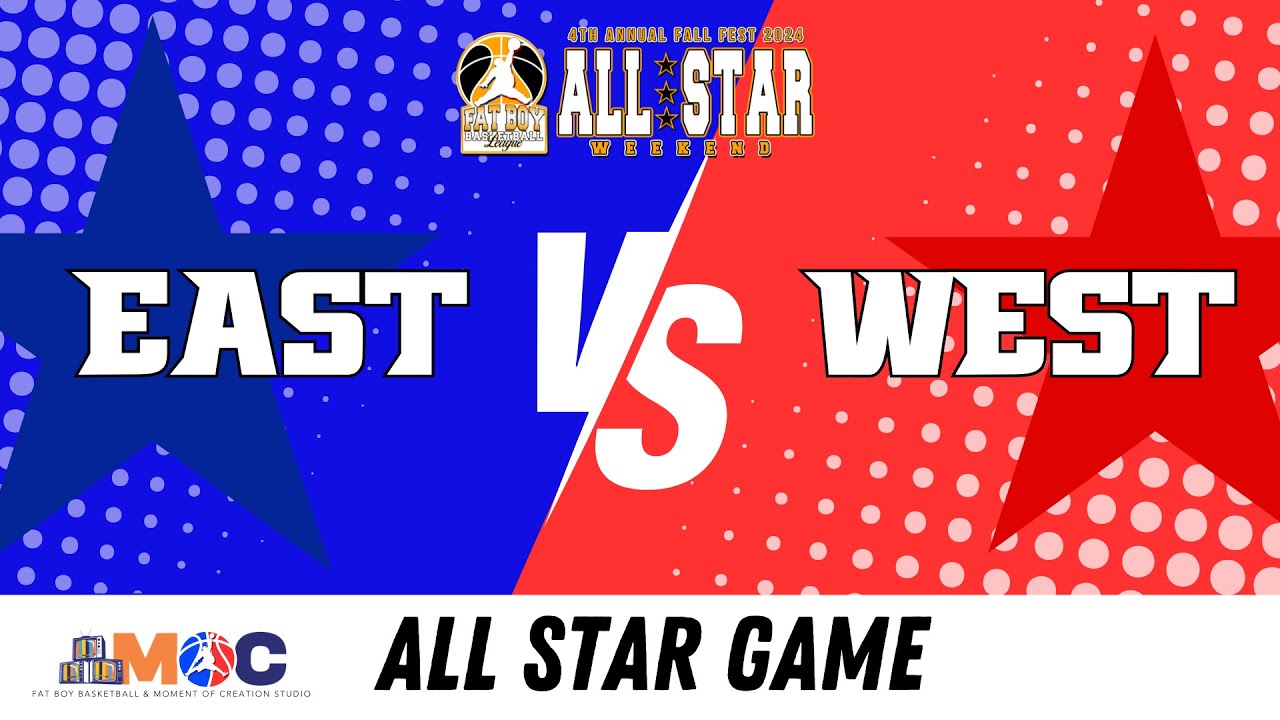 East vs. West All Star Game | 2024 All Star Game | Fatboy Basketball ...
