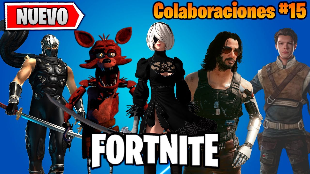 Colaboraciones Filtradas de FORTNITE #15 (Fnaf, 2B) - YouTube