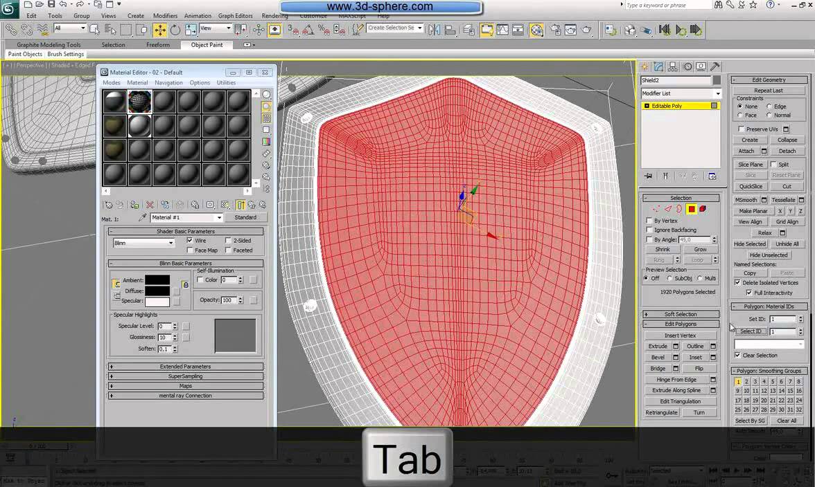 Shields modeling in 3ds Max - Part 3 - YouTube