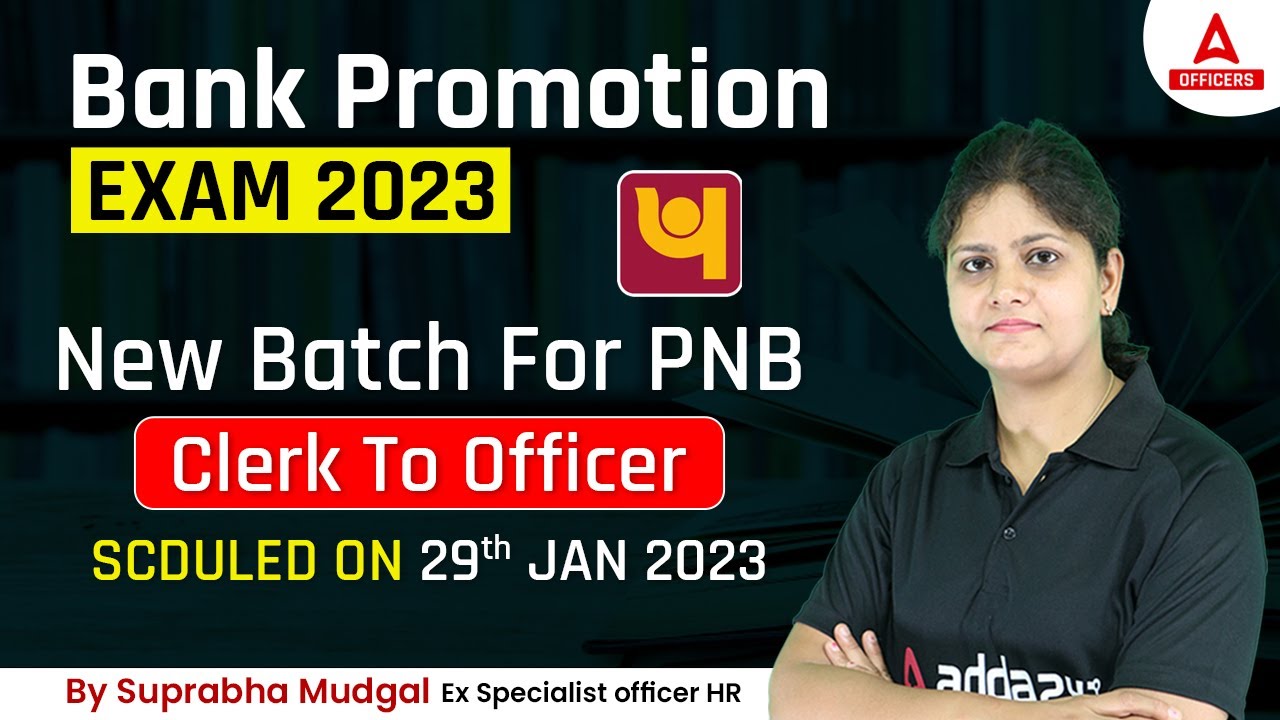 Bank Promotion exam 2023 I New Batch for PNB Clerk to Officer Bank ...