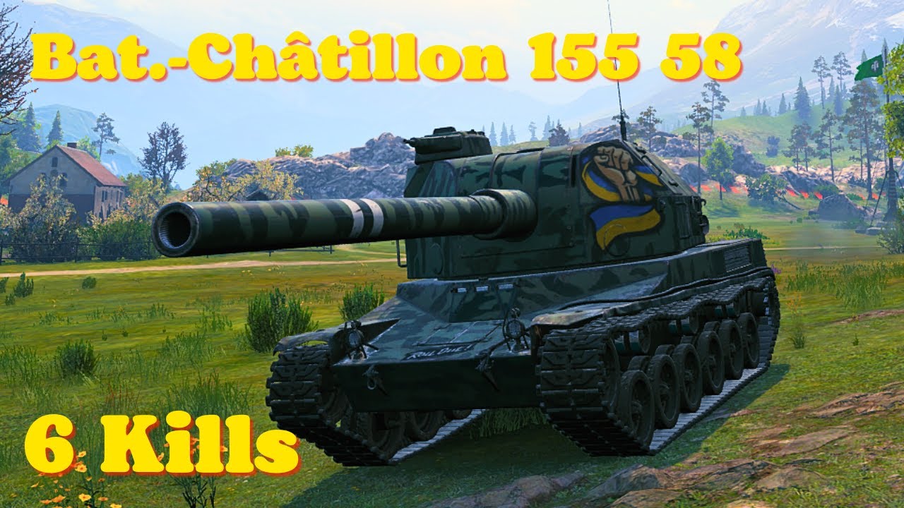 World of tanks Bat.-Châtillon 155 58 - 1,9 K Damage 6 Kills, wot ...