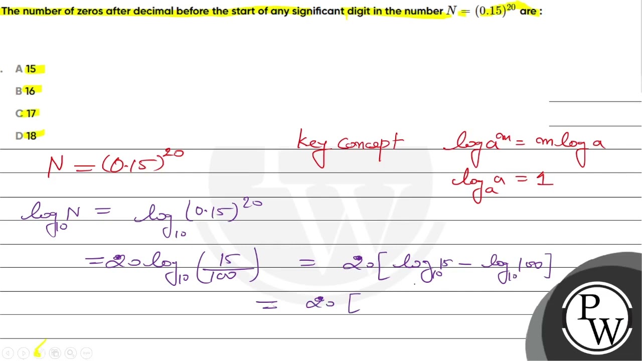 The Number Of Zeros After Decimal Before The Start Of Any Significant The Number Of Zeros After Decimal Before The Start Of Any Significant