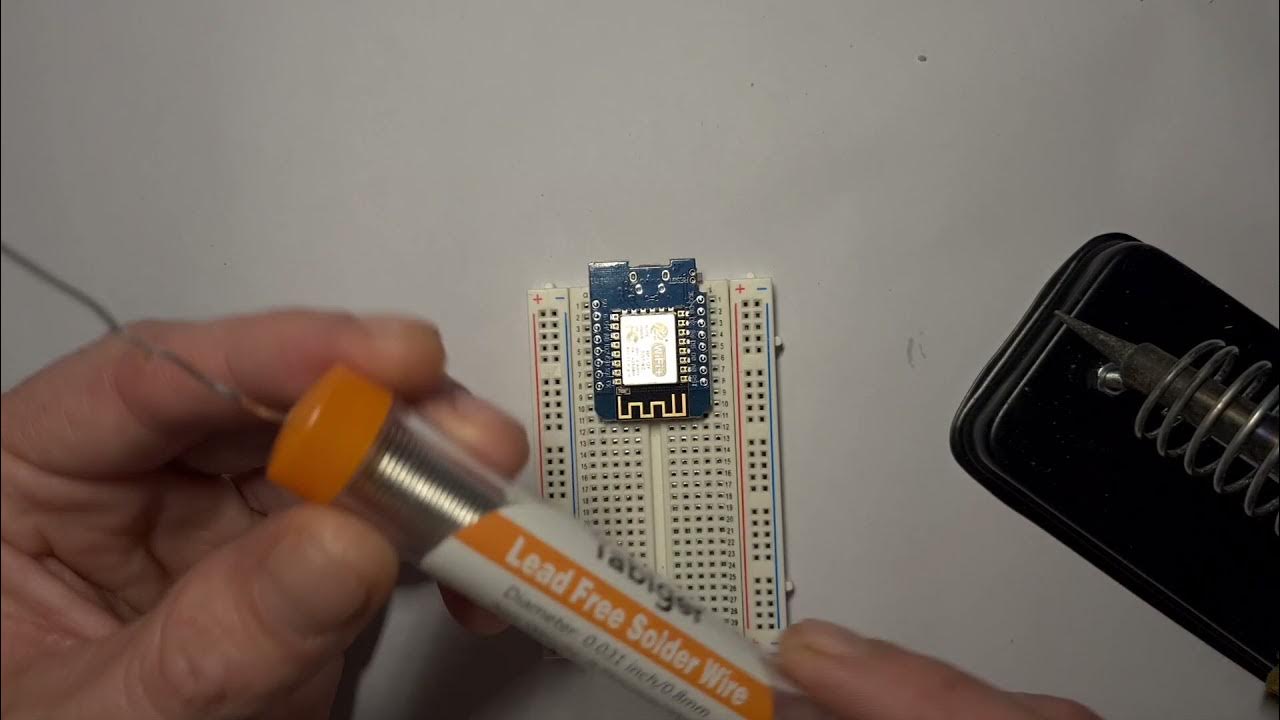 Solder Header Pins onto your Wemos D1 Mini Esp8266 Arduino - YouTube