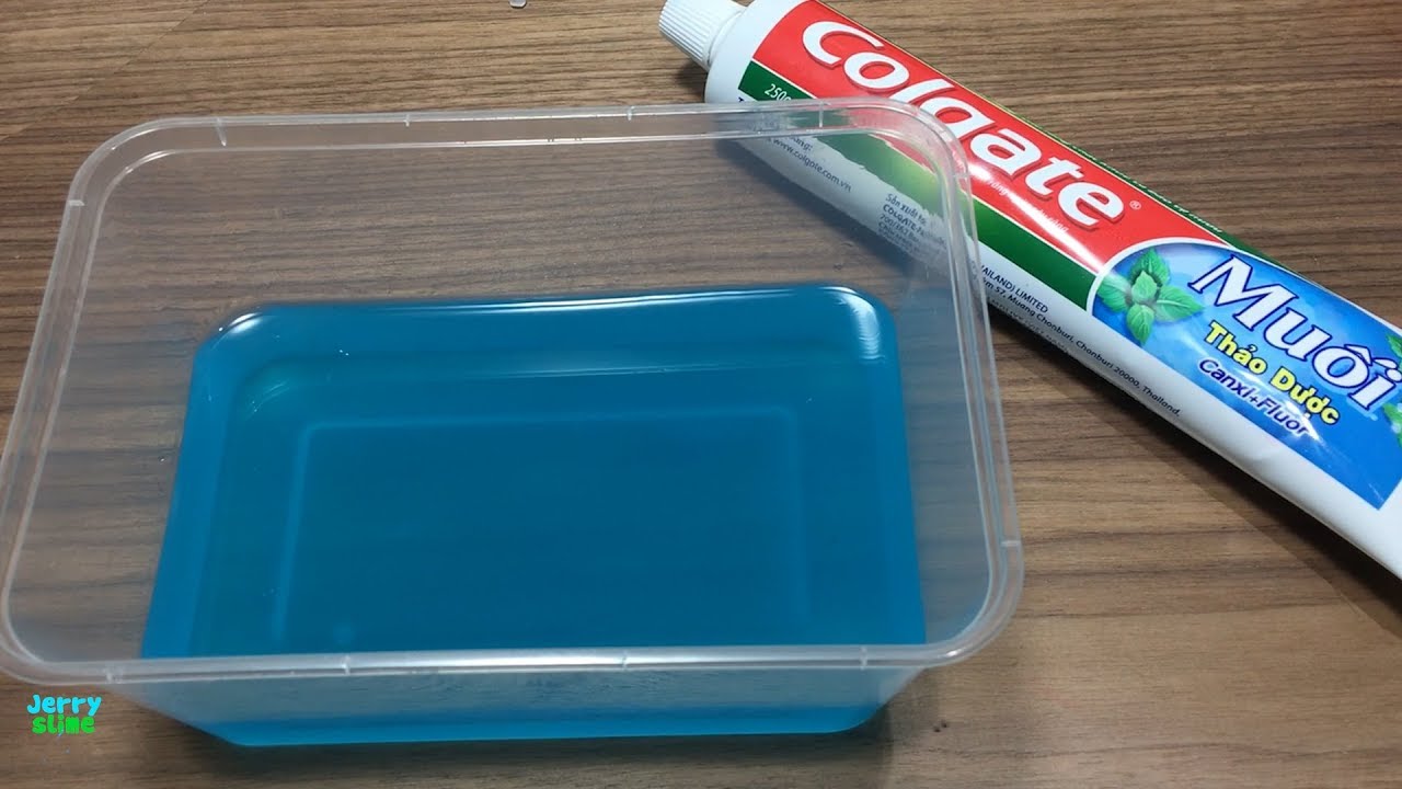 How To Make Transparent Slime With Toothpaste ! DIY Toothpaste Clear ...