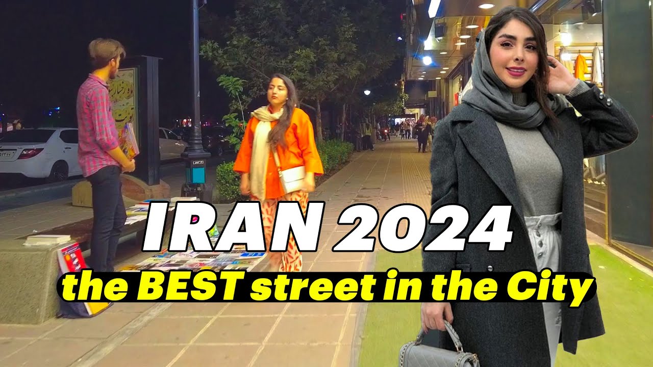 The famous street of Iran Mashhad in the heart of the city - YouTube