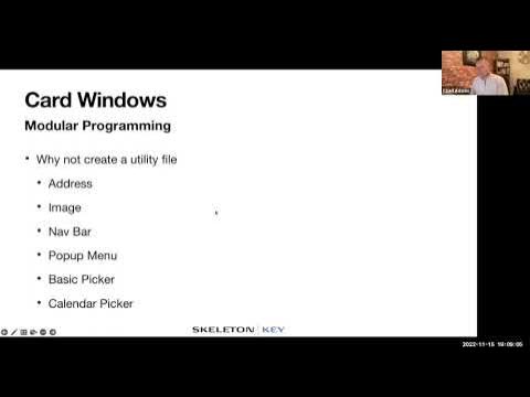 November, 2022 FileMaker STL Meetup: "Modular Programming with Card Windows - YouTube