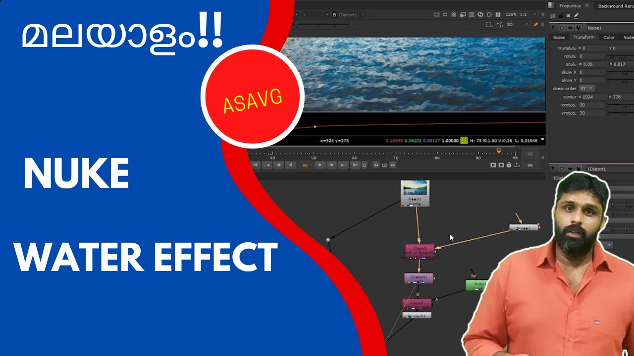 Nuke Malayalam tutorial( Water Effect) - YouTube