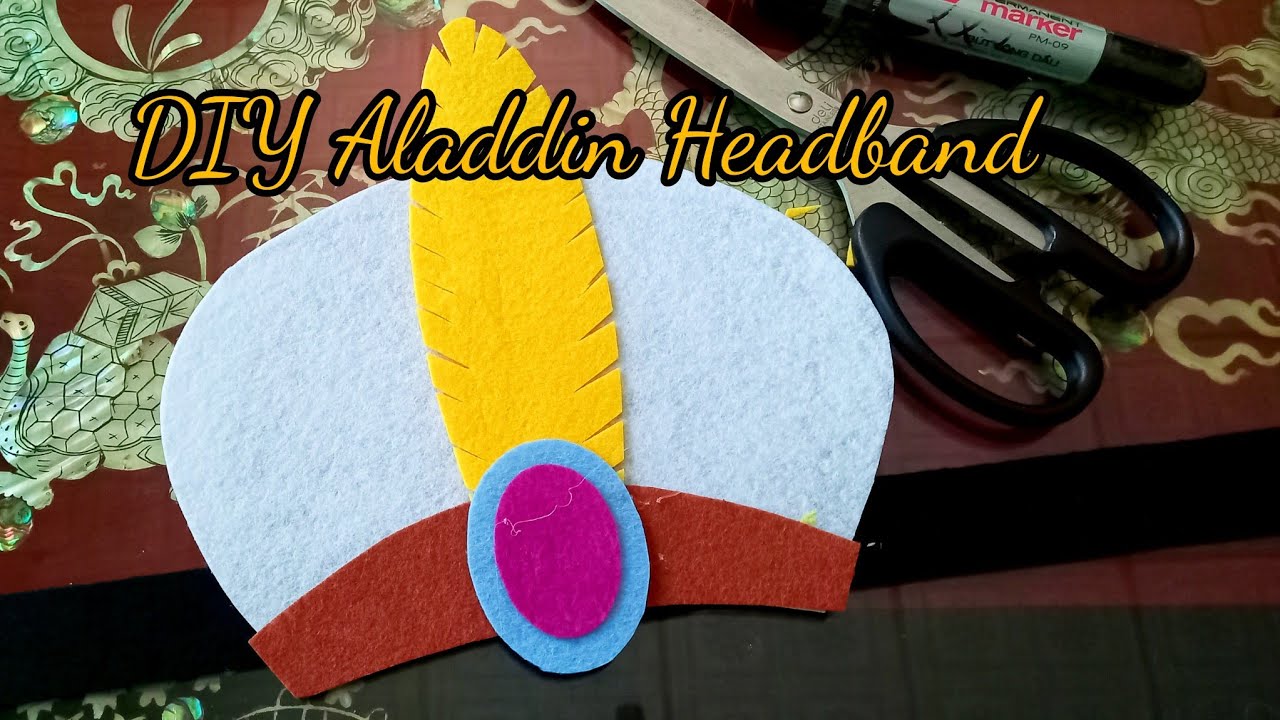 DIY Aladdin Hat Headband. Làm nón Aladdin. - YouTube