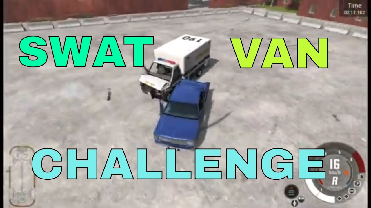 SWAT Truck vs Pick up! Who wins?!? BeamNG.Drive - YouTube