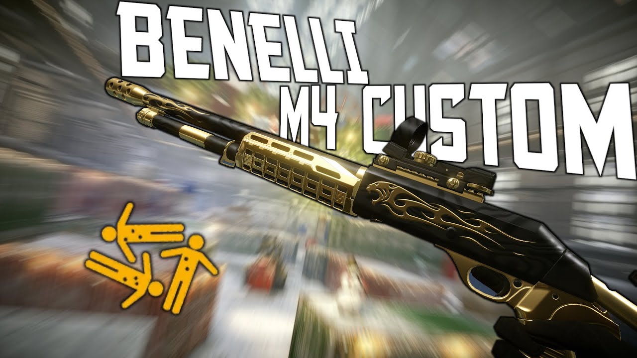 Warface GOLD Benelli M4 Custom - New shotgun - YouTube