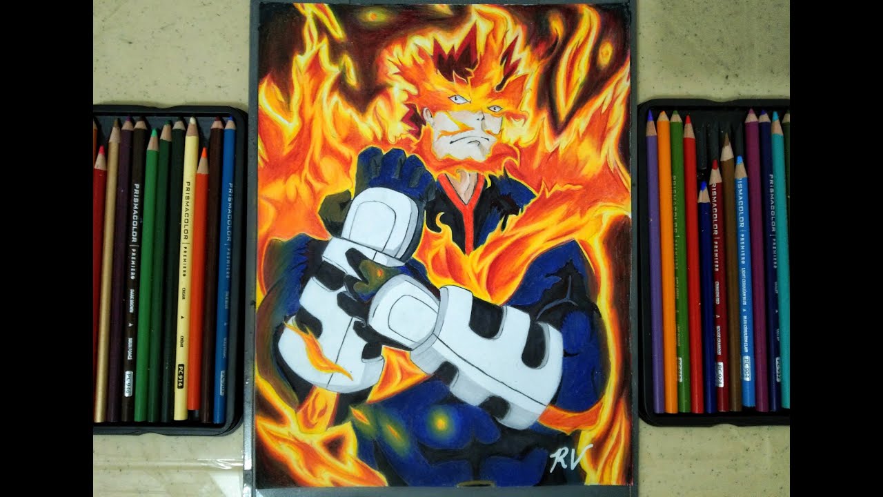 Endeavor ( My Hero Academia ) - Speed Drawing!!! - YouTube