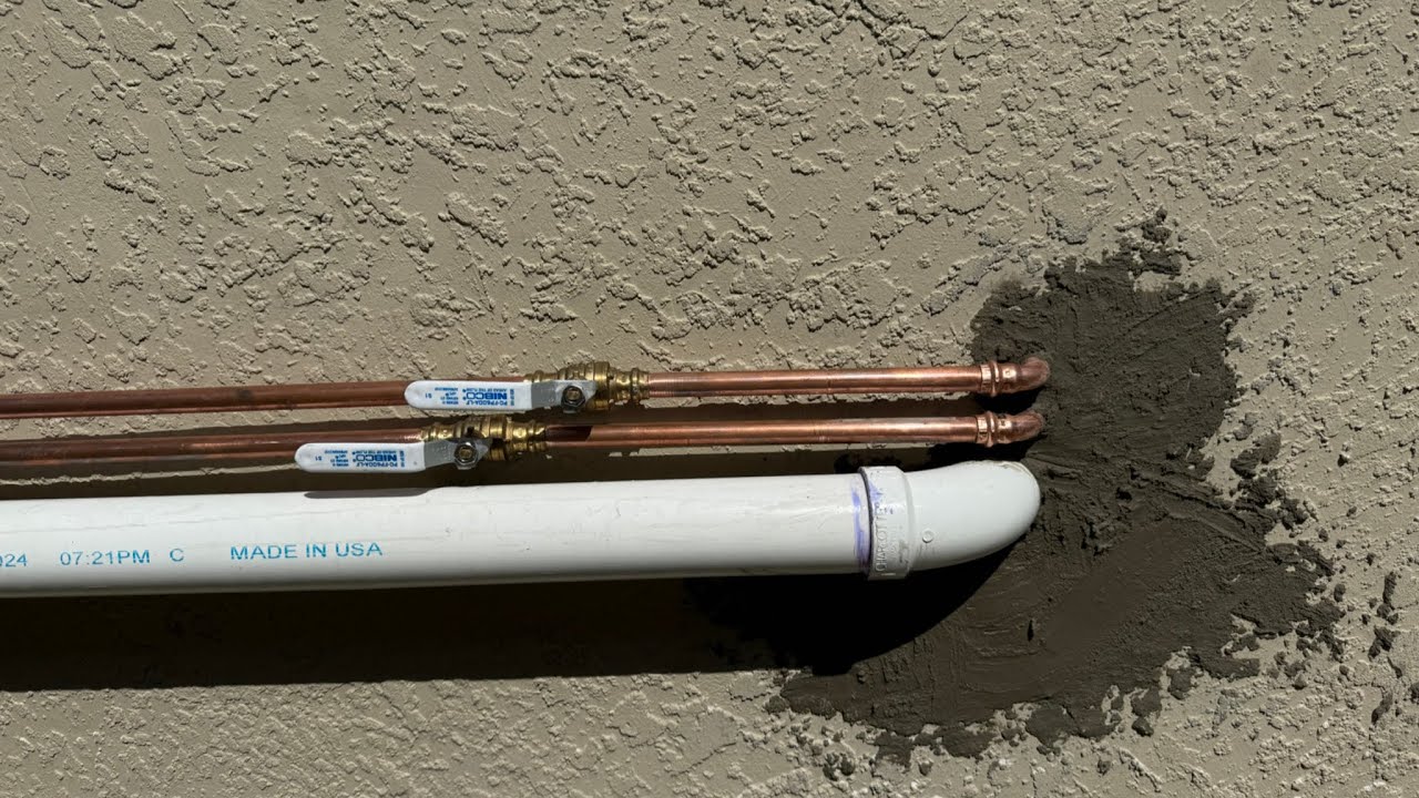 Installing new Pipes for Plumbing Fixtures in Central Florida - YouTube