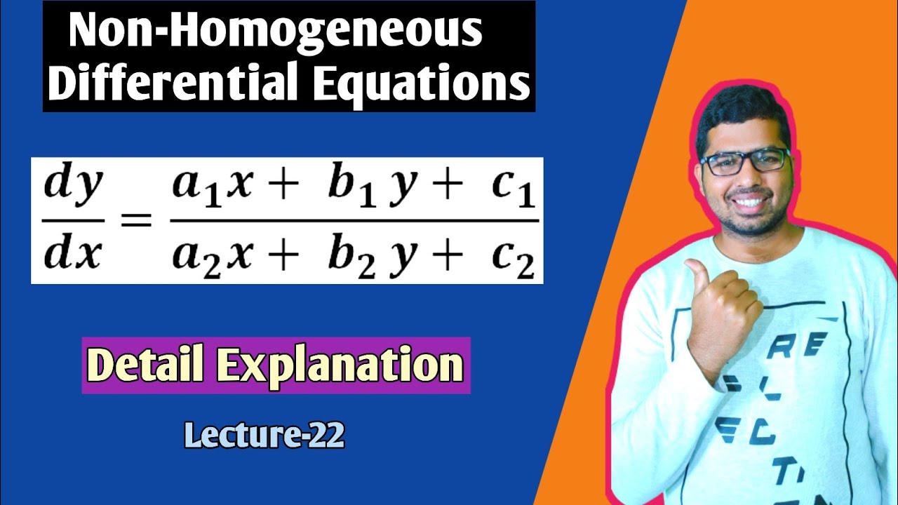 Non-Homogeneous Differential Equation | Definition | Solution ...