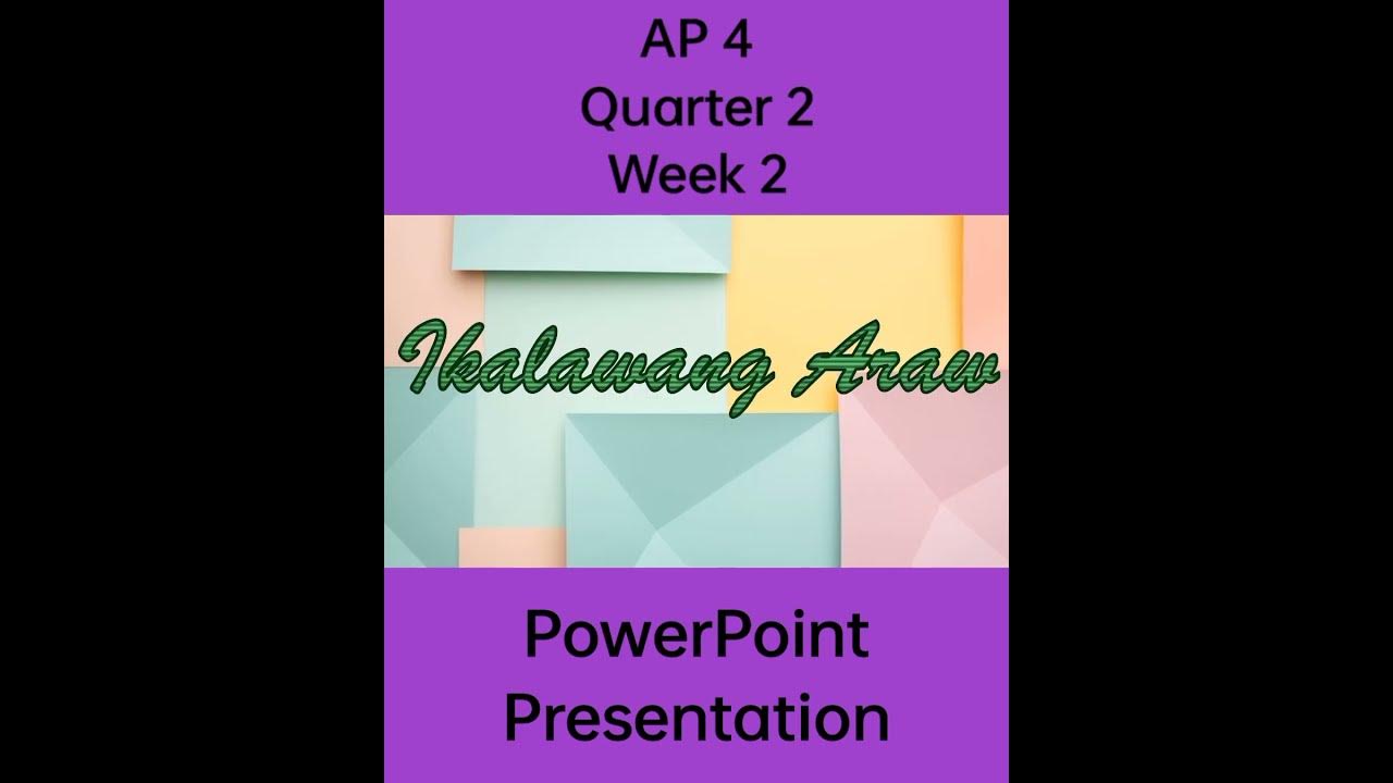 AP 4 Matatag Curriculum Powerpoint Presentation Quarter 2 Week 2 #grade4matatag #grade4 #ppt ...
