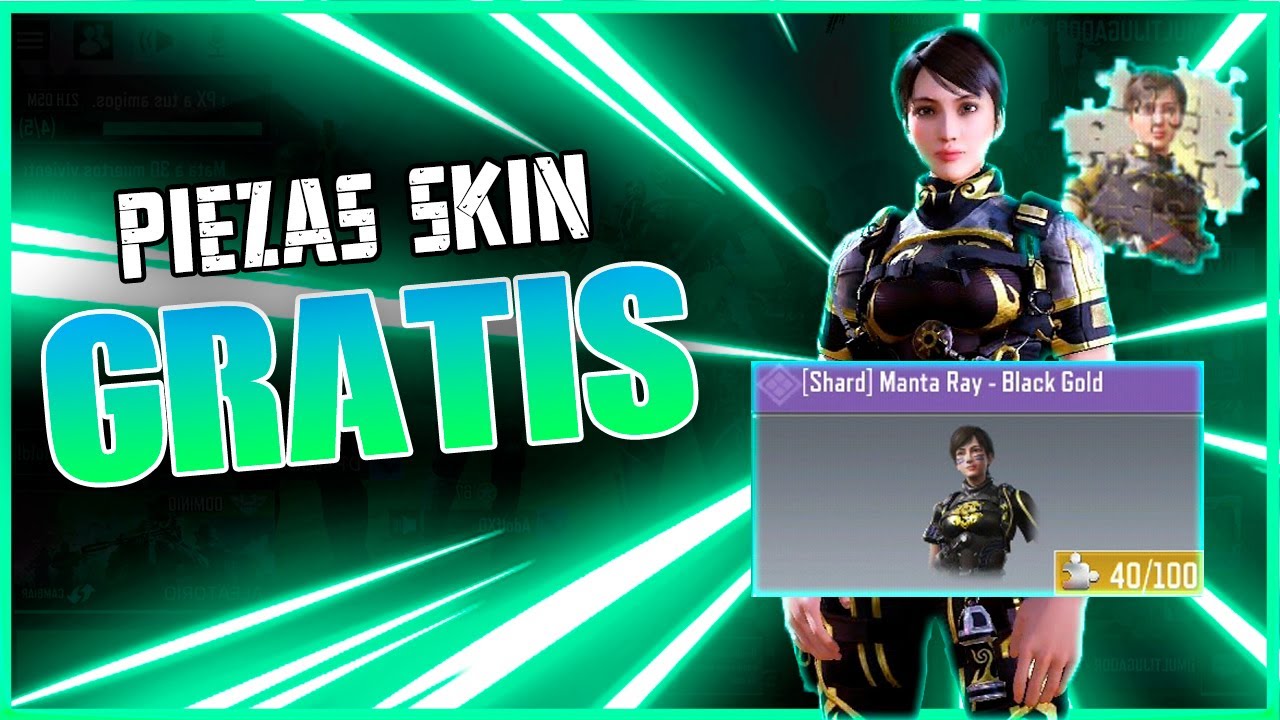 !!!🎯Como Conseguir las Piezas de las Skins Gratis!!!😮 Manta Ray Black ...