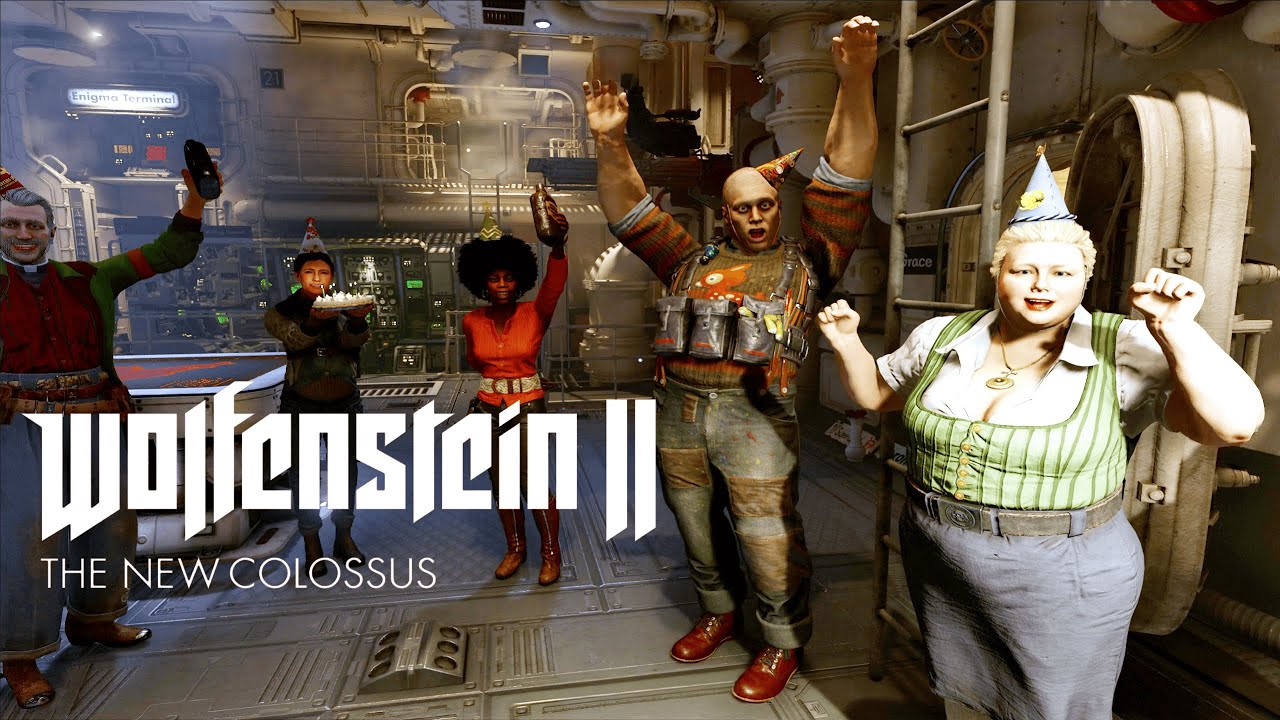 ОТМЕЧАЮ ДР НА ЯДЕРНОЙ ПОДЛОДКЕ Wolfenstein The New Colossus № 13 - YouTube