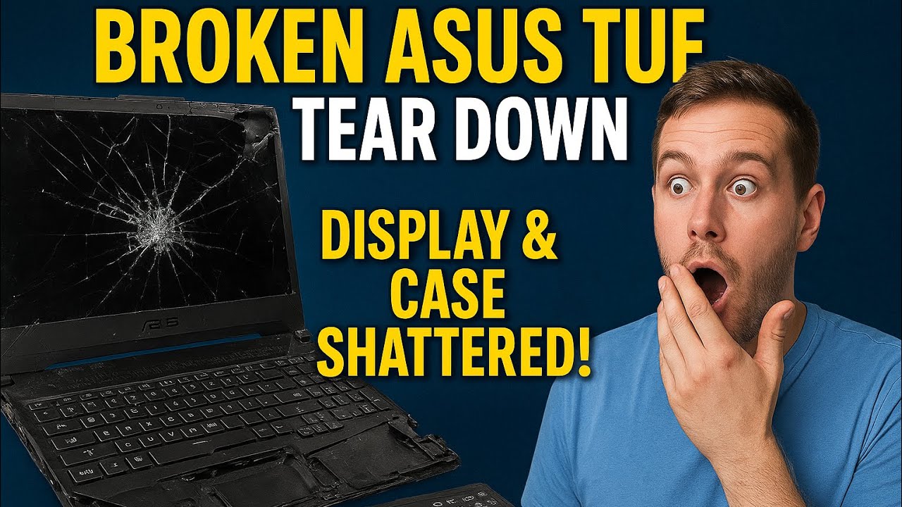 ASUS TUF FX506LHB Complete Tear Down | Broken Display, Cracked Case ...