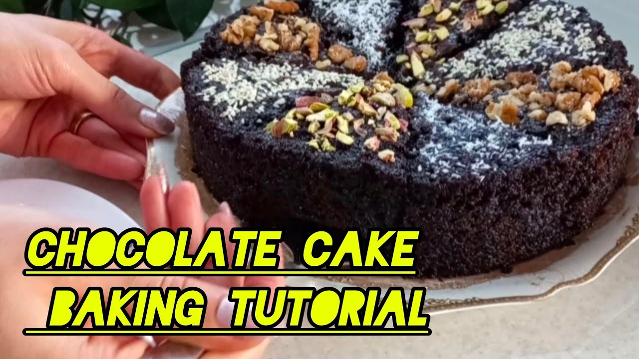 Wet chocolate cake baking tutorial - YouTube