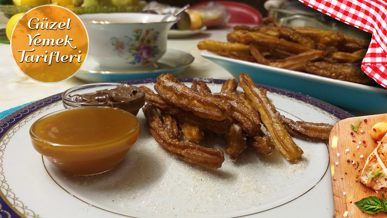 Churros (Çuroz) Tarifi - Güzel Yemek Tarifleri - YouTube